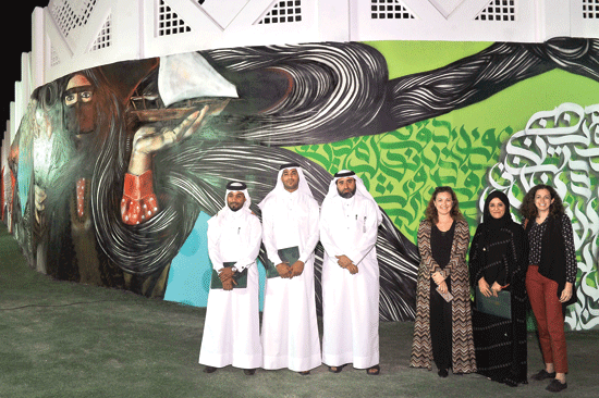 Qatar Foundation unveils graffiti wall | The Peninsula Qatar