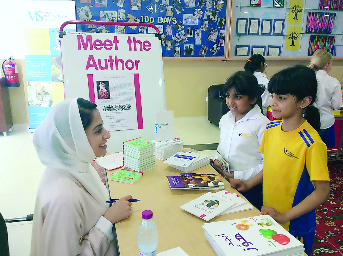 Vision International School hosts Qatari author of children’s books ...