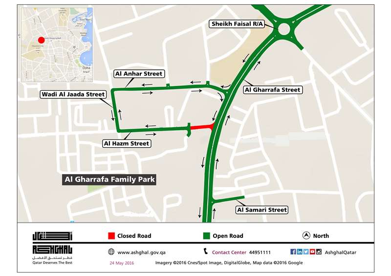 Al Hazm Street connection to Al Gharrafa Street to be closed for three ...