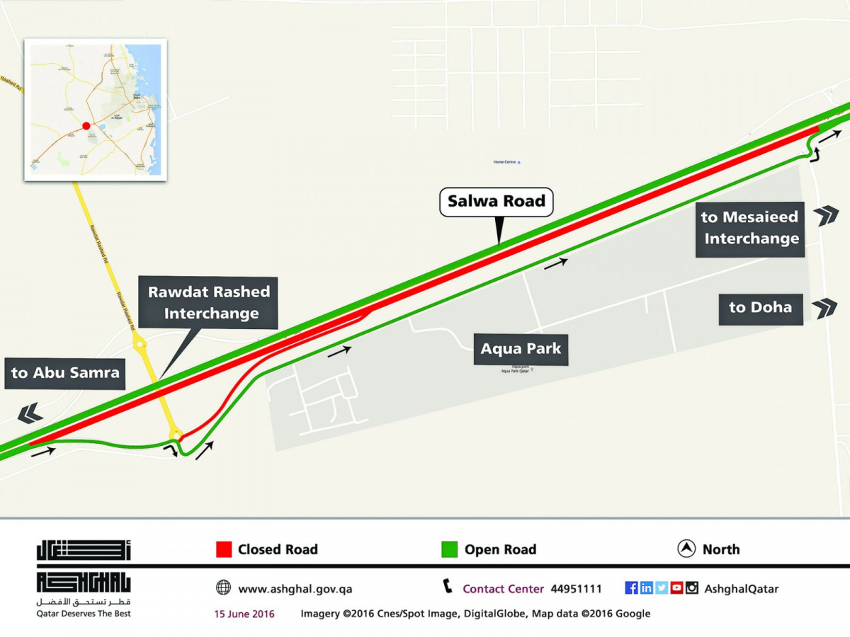 Temporary closure on Salwa Road | The Peninsula Qatar