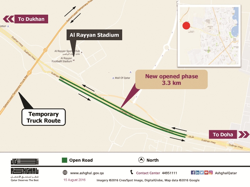 New 3.3km phase of Dukhan Highway Central opens | The Peninsula Qatar