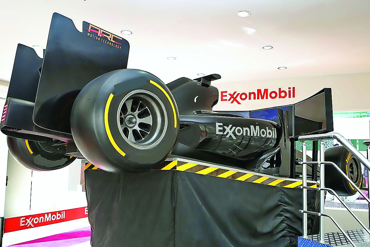 Racing car simulator returns to ExxonMobil Qatar stand | The Peninsula ...