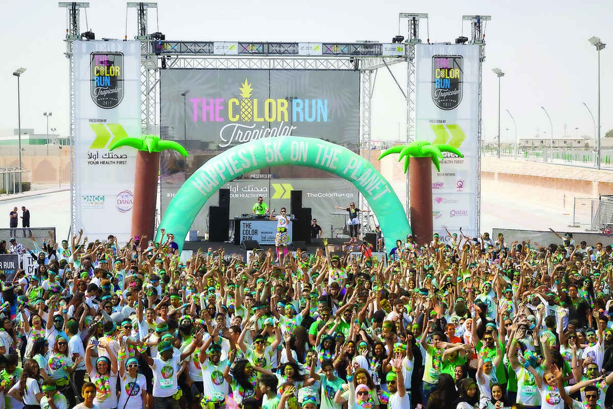 Over 7,200 turn out at Color Run | The Peninsula Qatar
