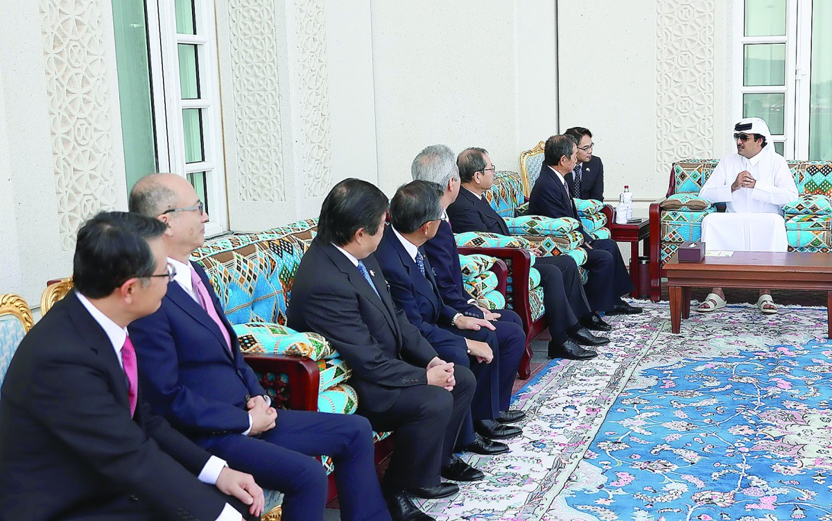Emir meets heads of Japanese companies | The Peninsula Qatar