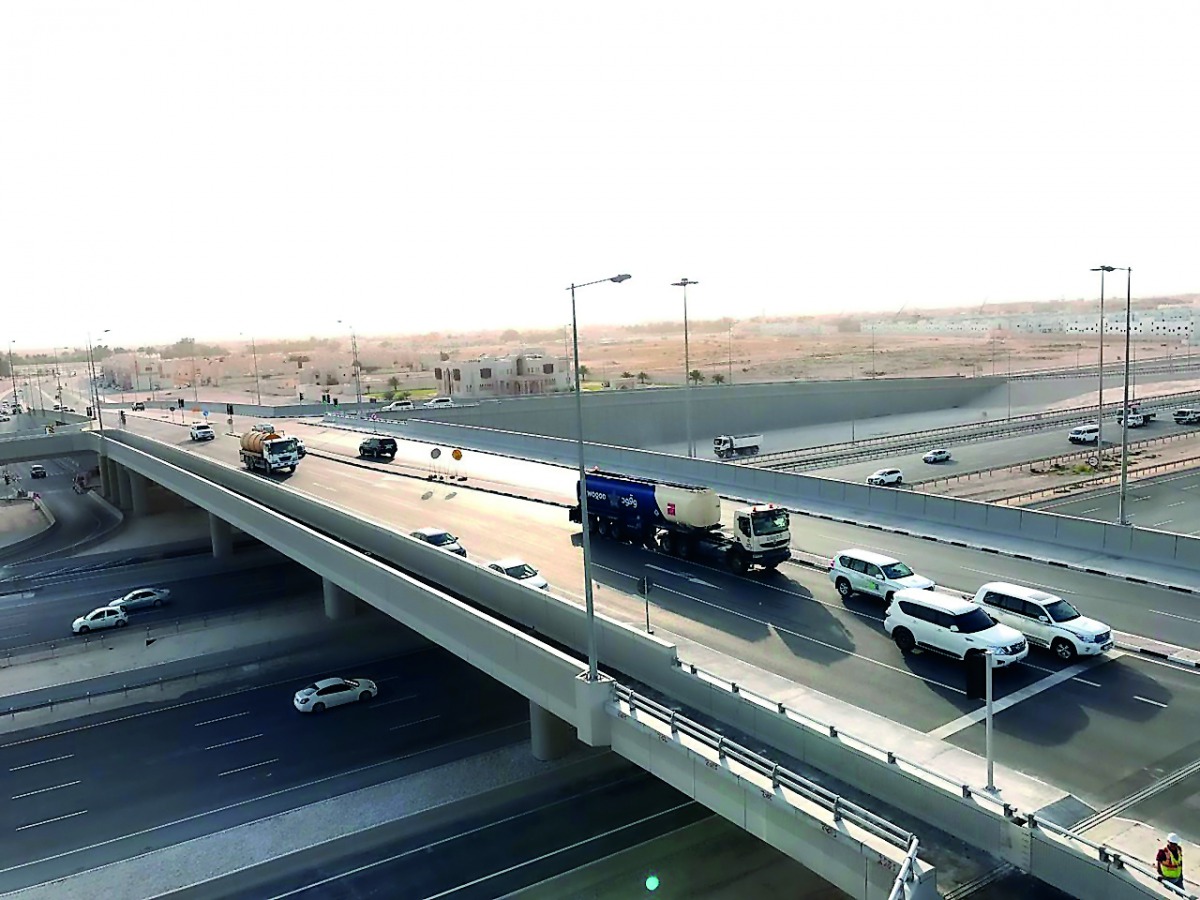 Umm Slal Mohammed Interchange on North Road opens to traffic | The ...