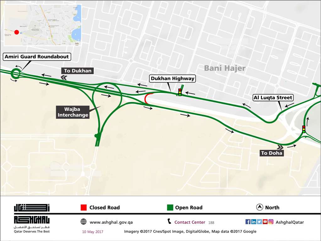 Ashghal to close U-turn on Dukhan Highway to enable construction of new ...