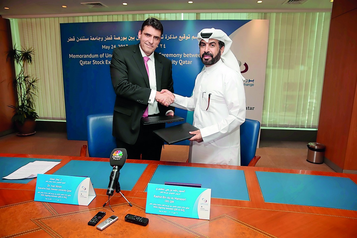 Qatar Stock Exchange & Stenden University in Qatar sign MoU | The ...