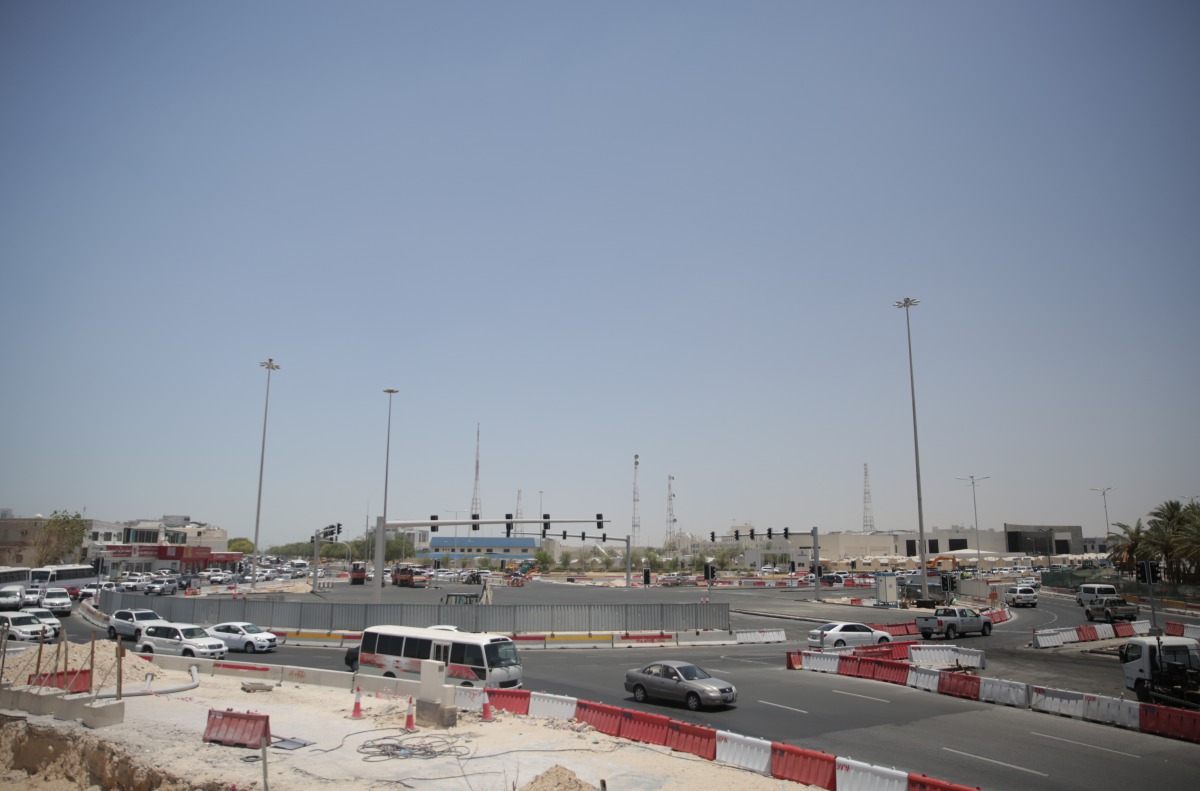 Phase 1 of TV Roundabout intersection work is over | The Peninsula Qatar