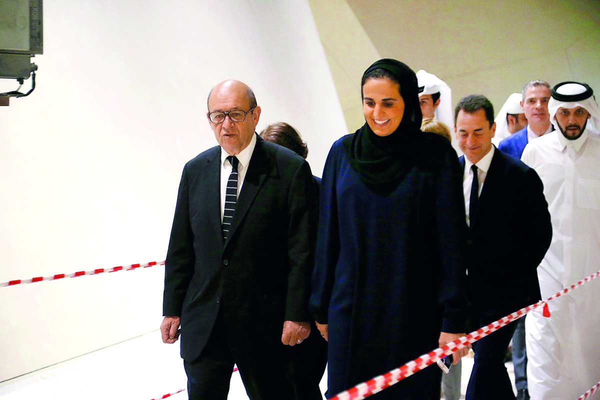 Sheikha Al Mayassa welcomes French FM at National Museum | The ...