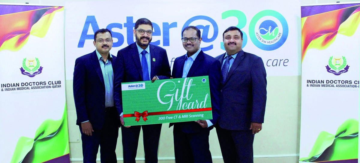 Aster offers QR1m worth CT scans & MRI to IDC-IMA | The Peninsula Qatar