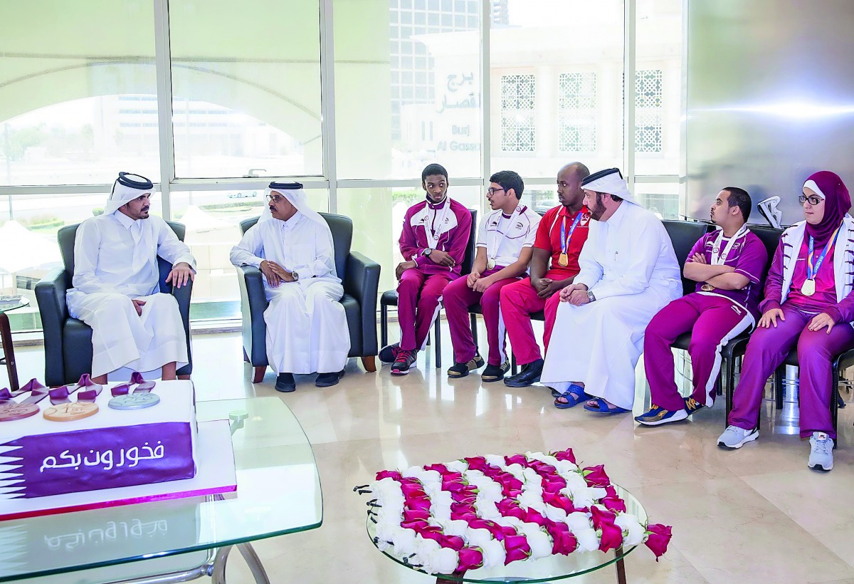 Sheikh Joaan honours Qatari para-athletes | The Peninsula Qatar