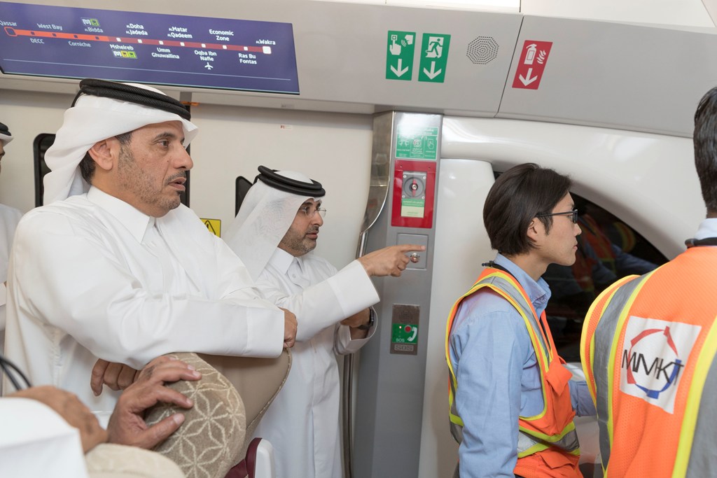 Prime Minister inspects Economic Zone Station of Doha Metro | The ...