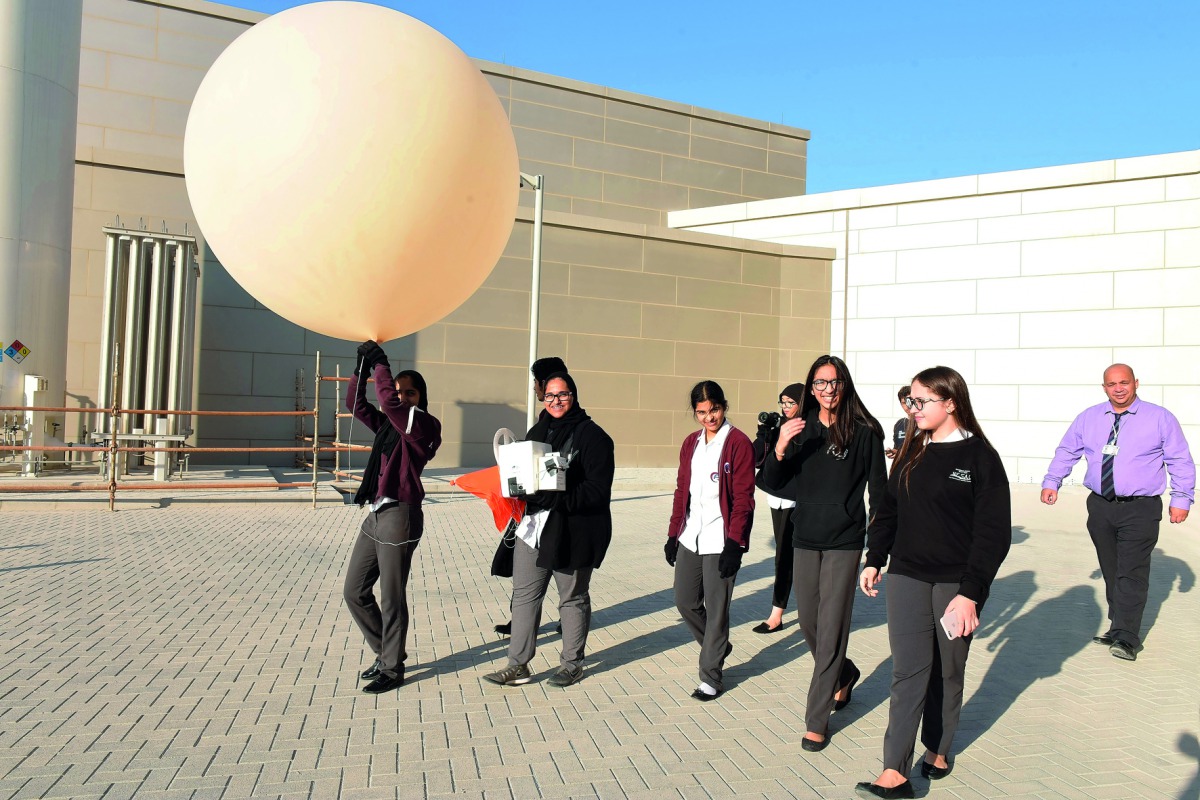 HBKU scientists & Qatar Academy students work on Near Space Anthem ...
