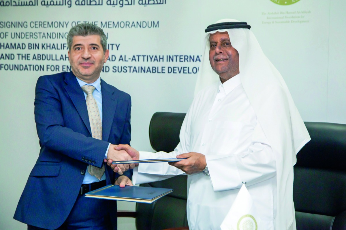 Al Attiyah Foundation, HBKU tie up in energy research | The Peninsula Qatar