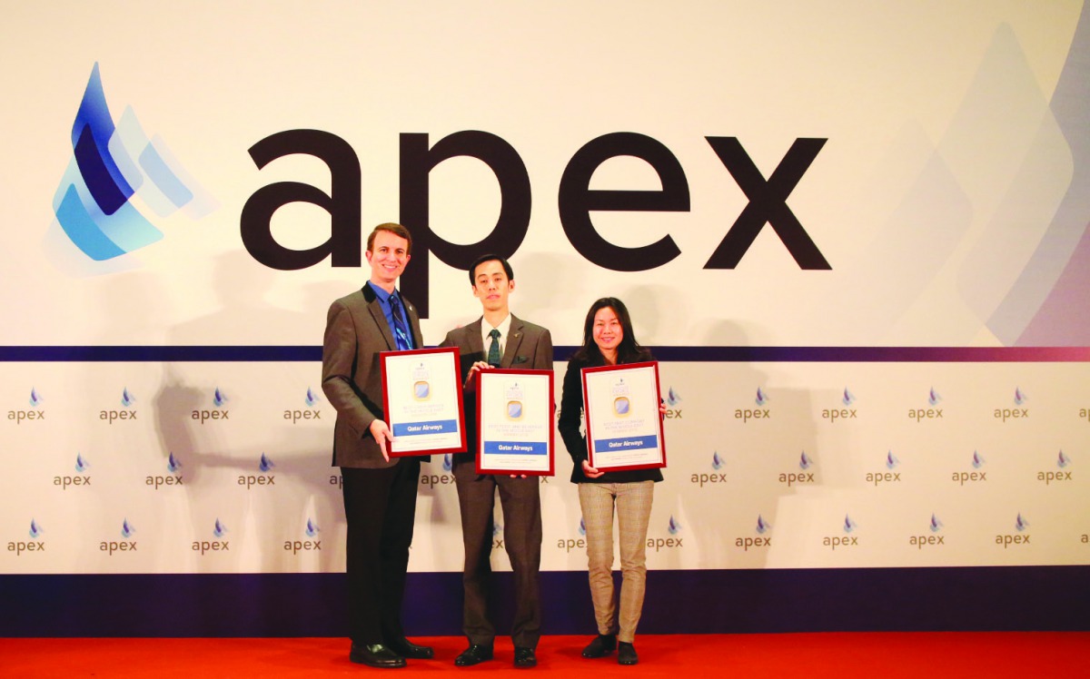Qatar Airways wins four awards at APEX | The Peninsula Qatar