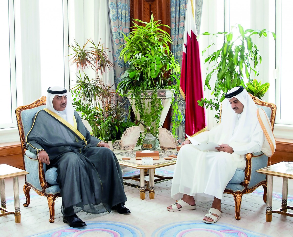 Amir receives written message from Amir of Kuwait | The Peninsula Qatar
