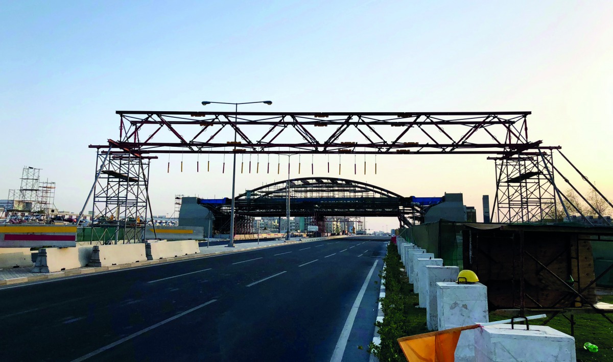 New pedestrian bridge nearing completion | The Peninsula Qatar