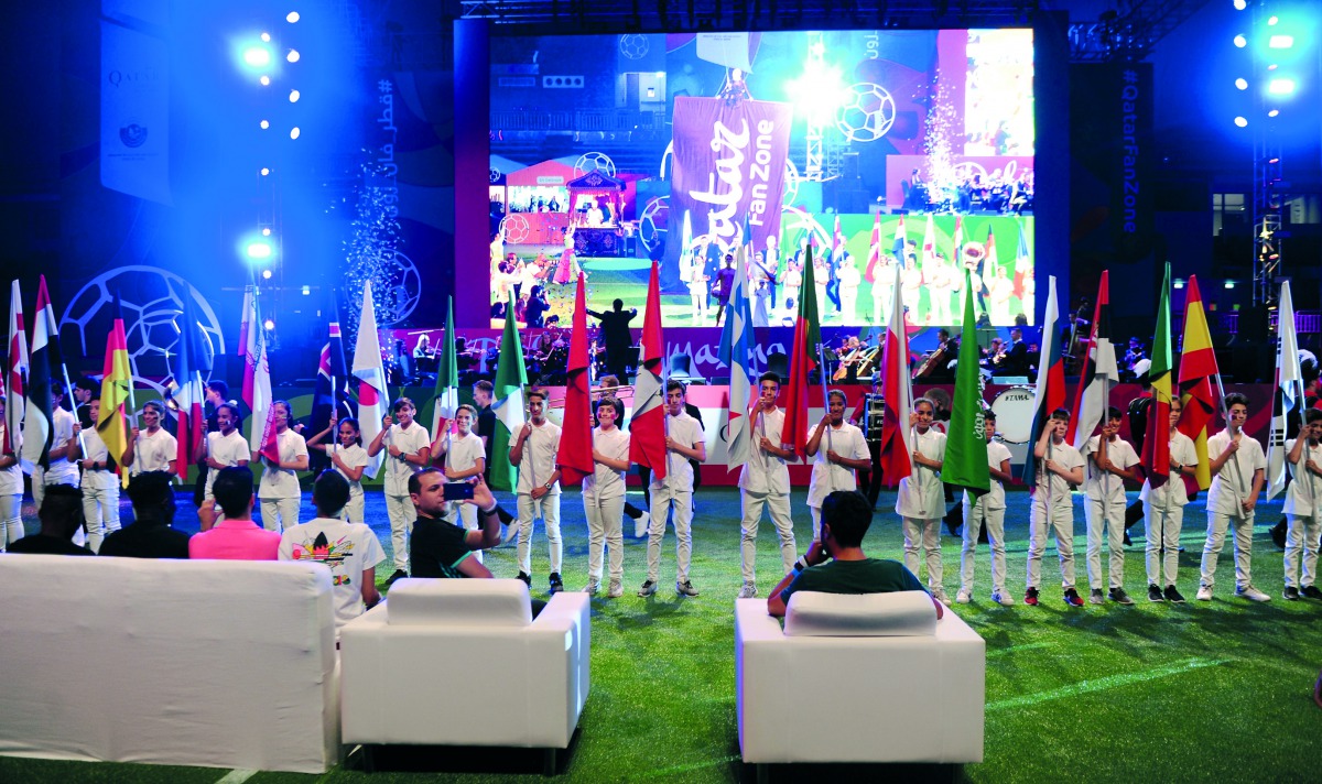 Qatar Fan Zone kicks off with a dazzling show | The Peninsula Qatar
