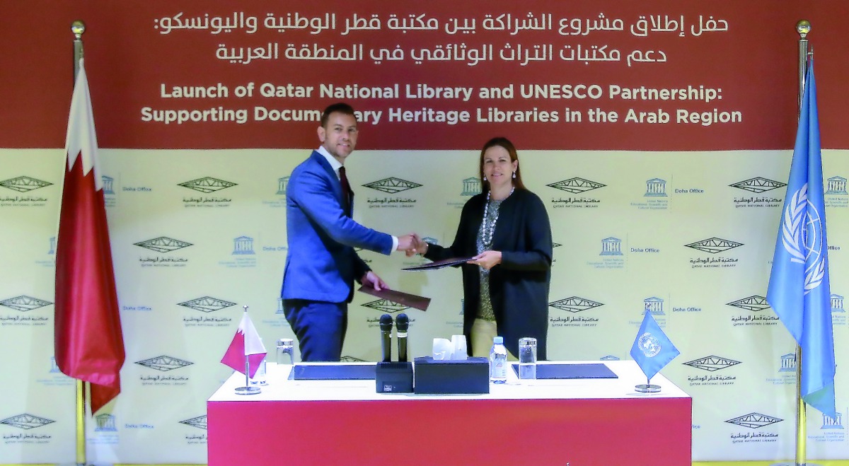 Qatar National Library and Unesco to support Arab documentary heritage ...