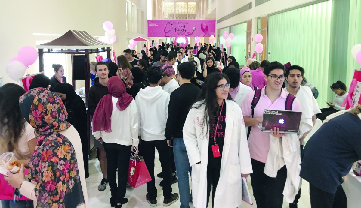 WCM-Q raising awareness of breast cancer | The Peninsula Qatar