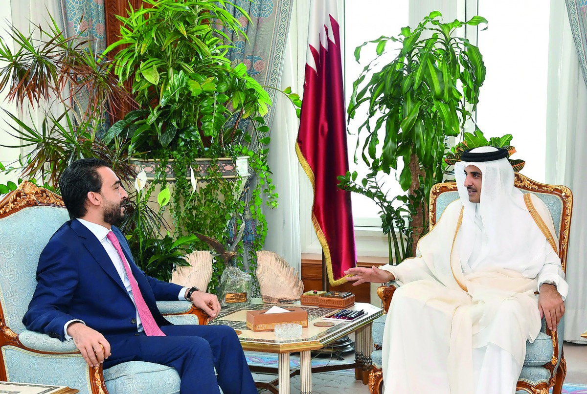Amir, Iraq’s Parliament Speaker review fraternal relations | The ...