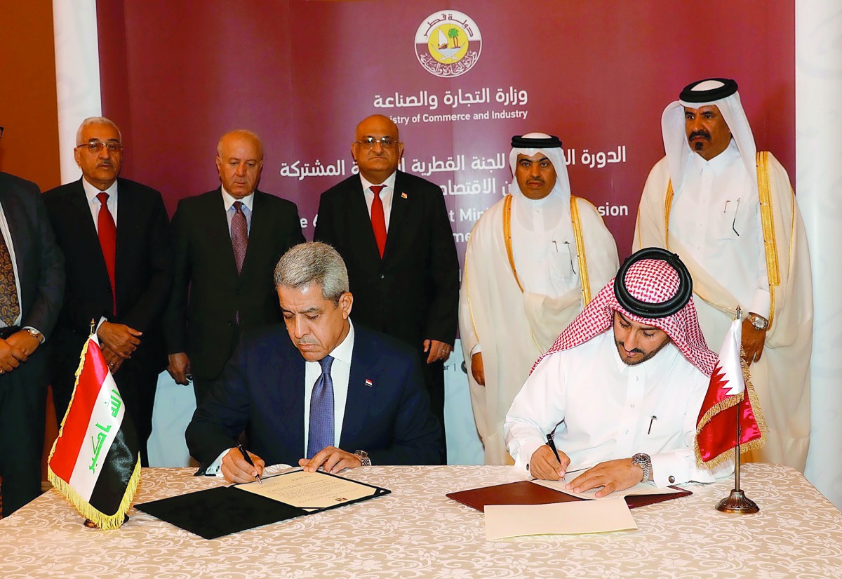 Qatar and Iraq sign agreements and MoUs | The Peninsula Qatar