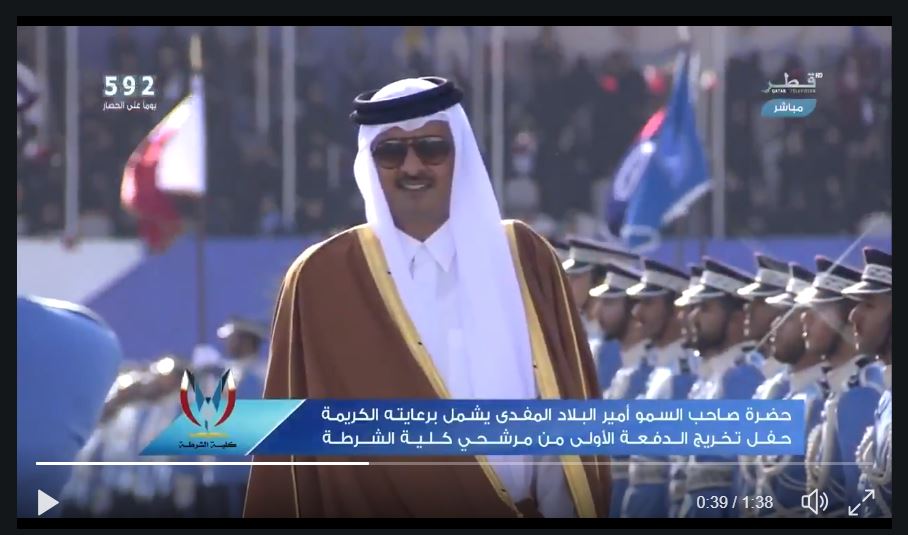 Amir patronizes graduation ceremony of Qatar Police College graduates ...