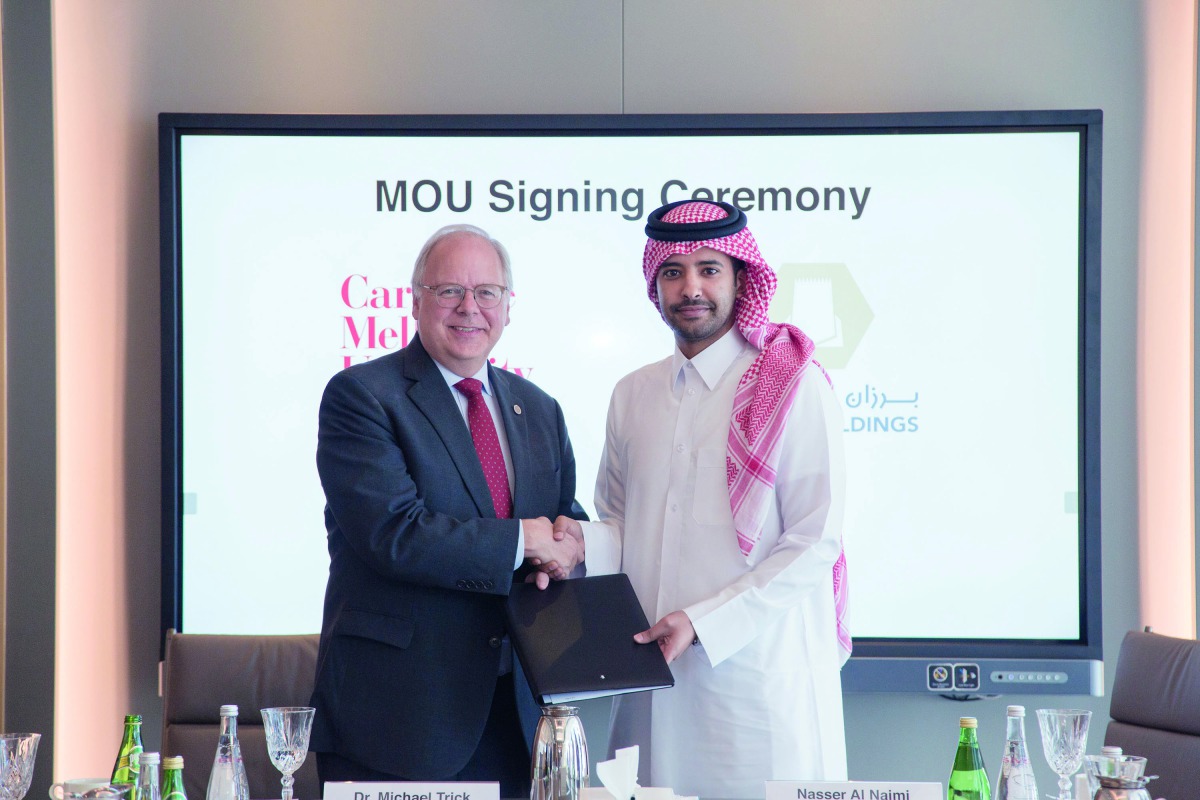 CMU-Q, Barzan Holdings sign MoU to promote scientific research | The ...