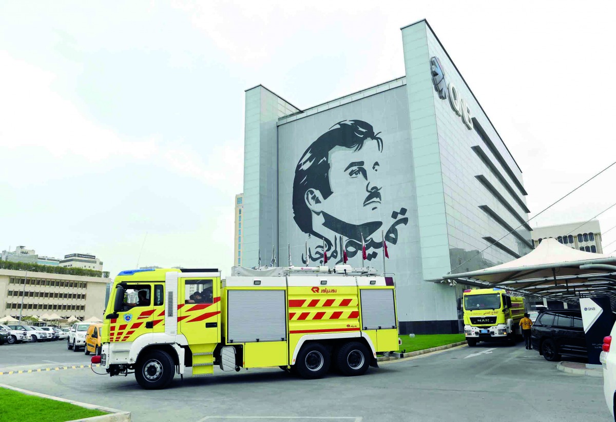 Civil Defence holds mock evacuation exercise | The Peninsula Qatar