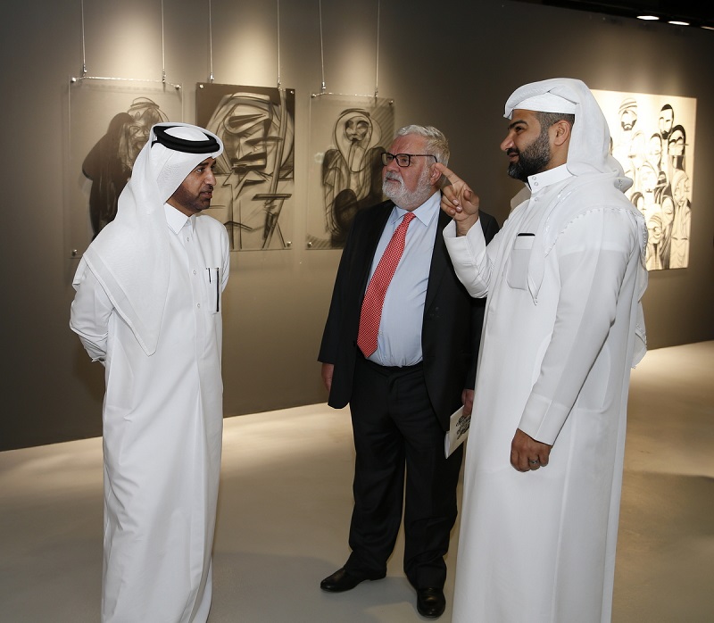 Qatari artist displays his works at Escapism exhibition at Katara | The ...