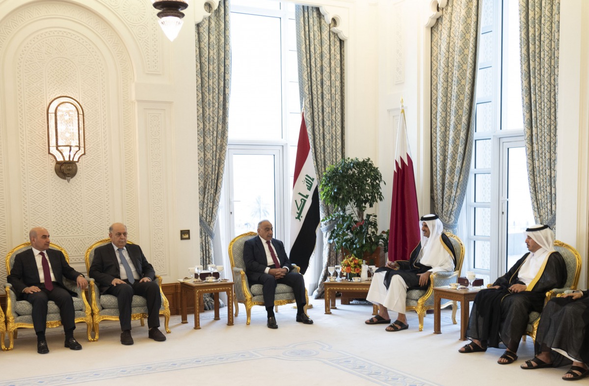 Amir and Iraq PM review bilateral relations | The Peninsula Qatar