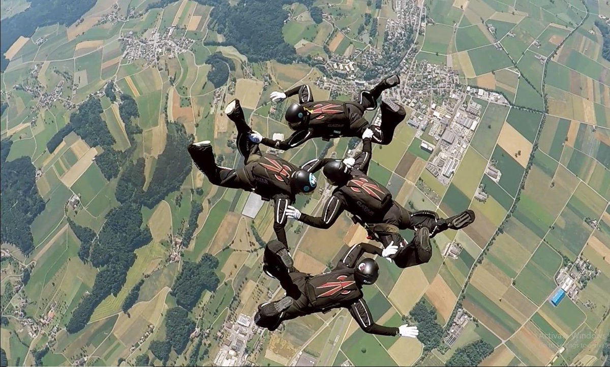 Qatar military parachute team wins medals in Switzerland championship ...