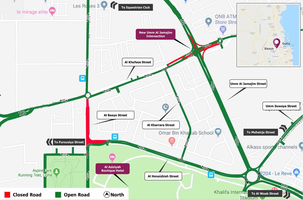 Ashghal opens Umm Al Jamajim Street in Murraikh Area for traffic | The ...