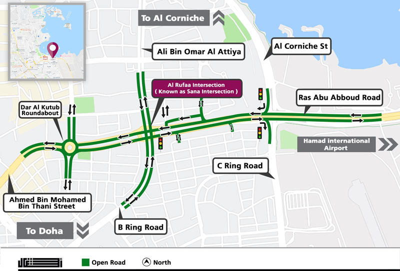 Stage one of Al Rufaa Intersection upgrade works completed | The ...