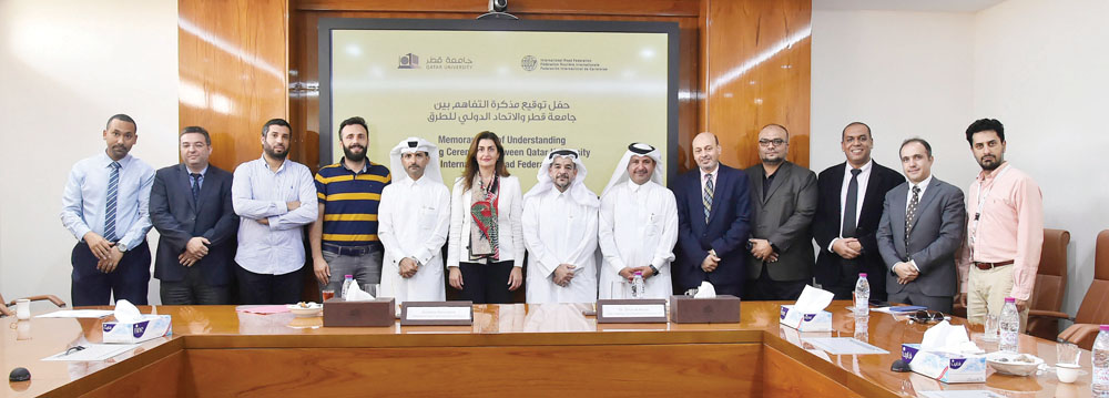 QU-CENG, International Road Federation sign MoU | The Peninsula Qatar