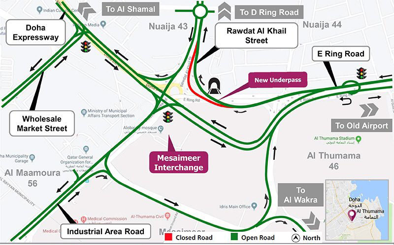 Ashghal opens the first underpass at Mesaimeer Interchange | The ...