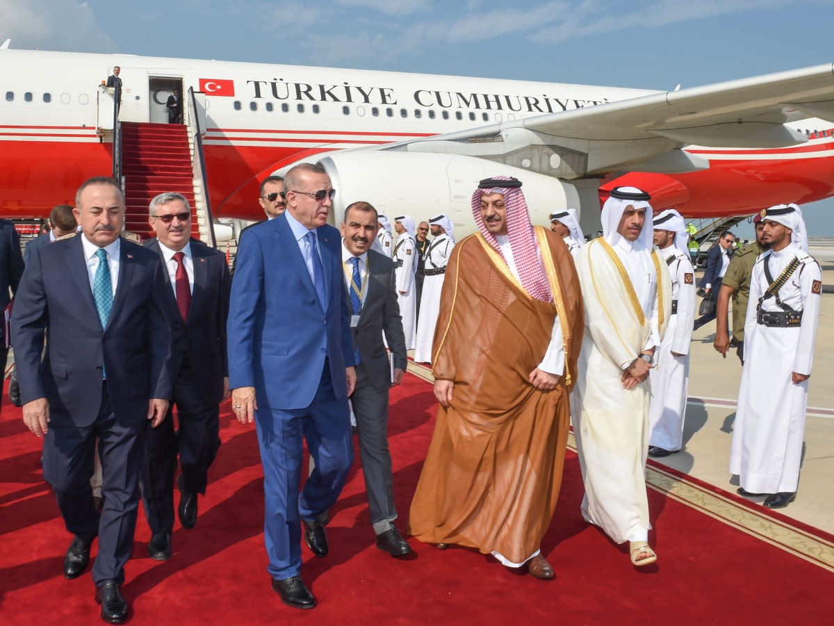 Erdogan arrives in Doha | The Peninsula Qatar