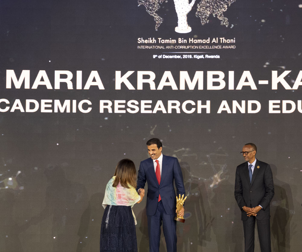 Amir, President of Rwanda honour winners of International Anti ...