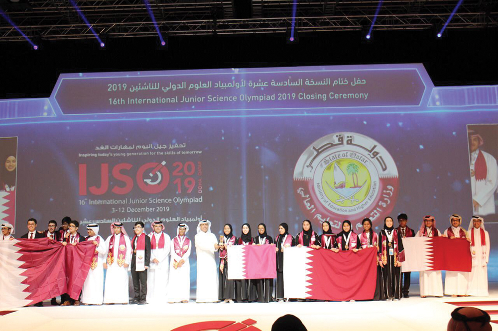 Qatar wins gold medal as IJSO 2019 concludes | The Peninsula Qatar