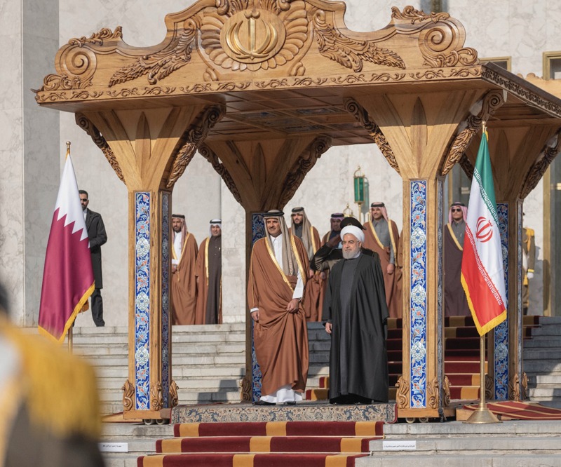 Amir accorded official reception in Tehran | The Peninsula Qatar