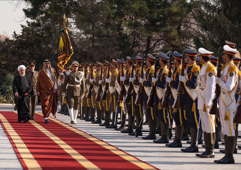 Amir accorded official reception in Tehran | The Peninsula Qatar