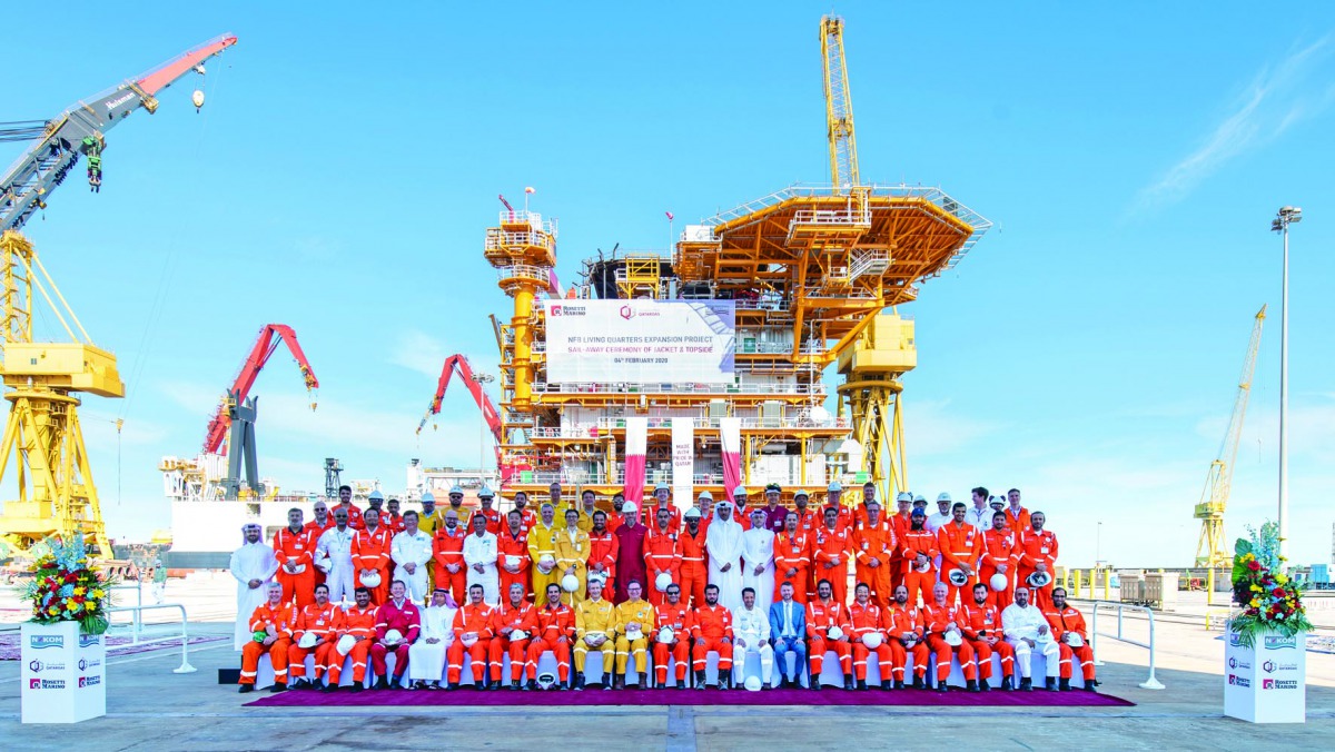 Qatargas marks major milestone for NFB Living Quarters Expansion ...