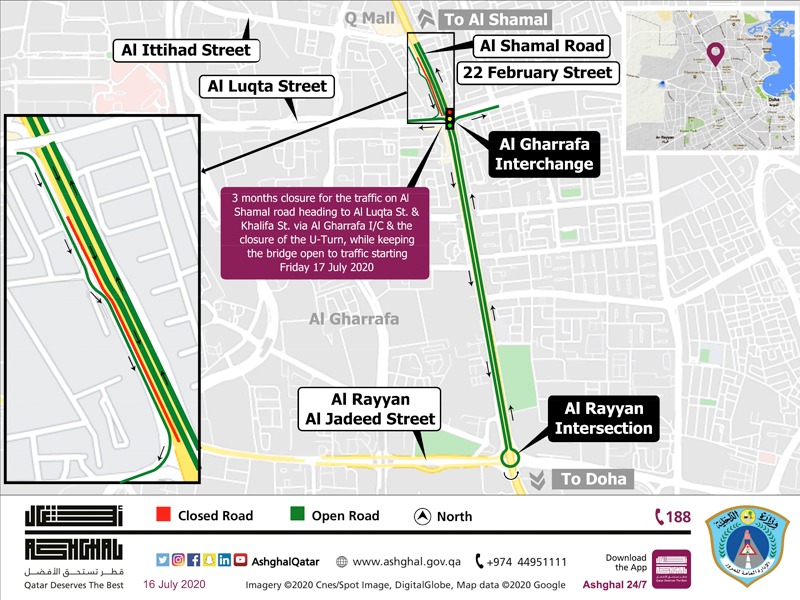 Al Gharrafa Interchange to be closed partially for 3 months | The ...