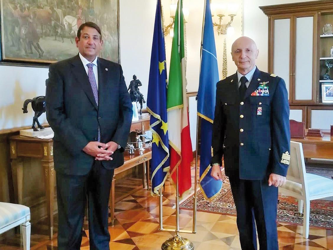 Italian Chief of Defence Staff meets Qatari Ambassador | The Peninsula ...