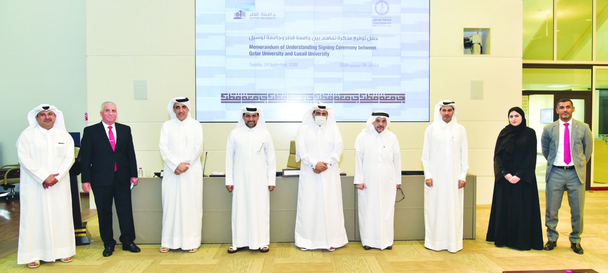 QU, Lusail University sign MoU for academic cooperation | The Peninsula ...