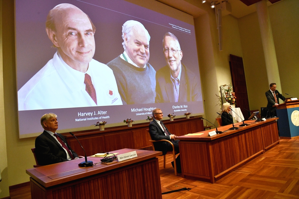 3 win Nobel medicine award for hepatitis C virus discovery | The Peninsula Qatar