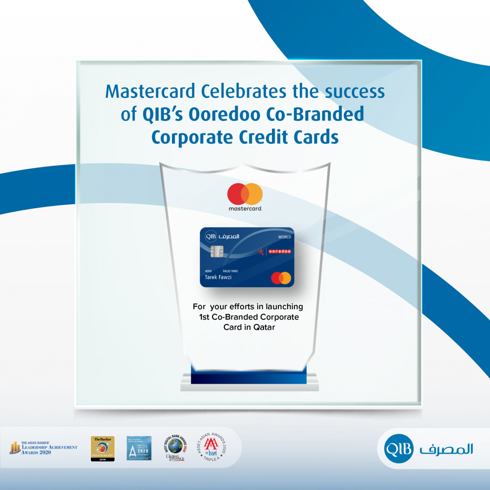 Mastercard recognises QIB’s Ooredoo Co-Branded Corporate Credit Cards ...
