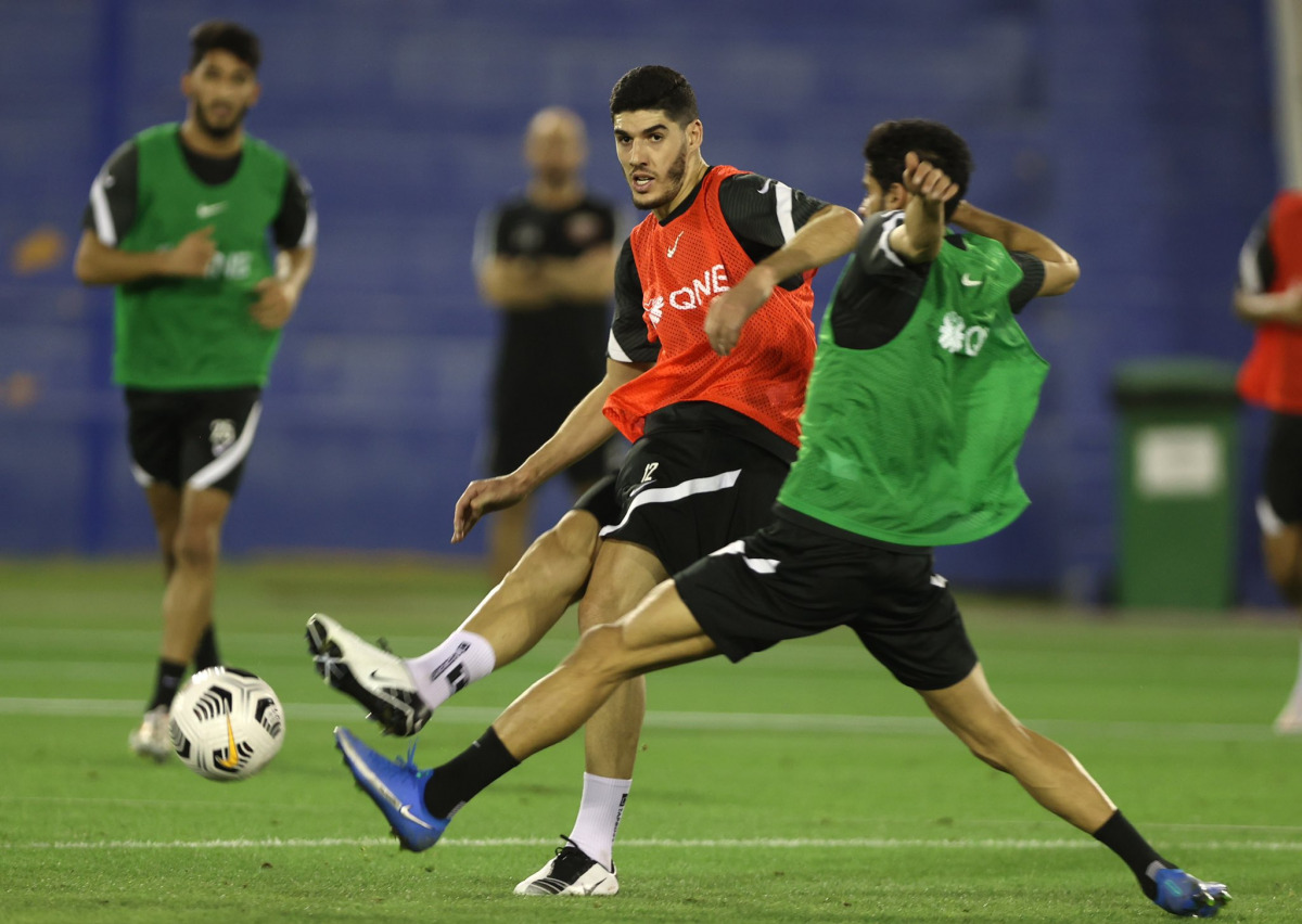 Qatar national team players take part in training session | The ...