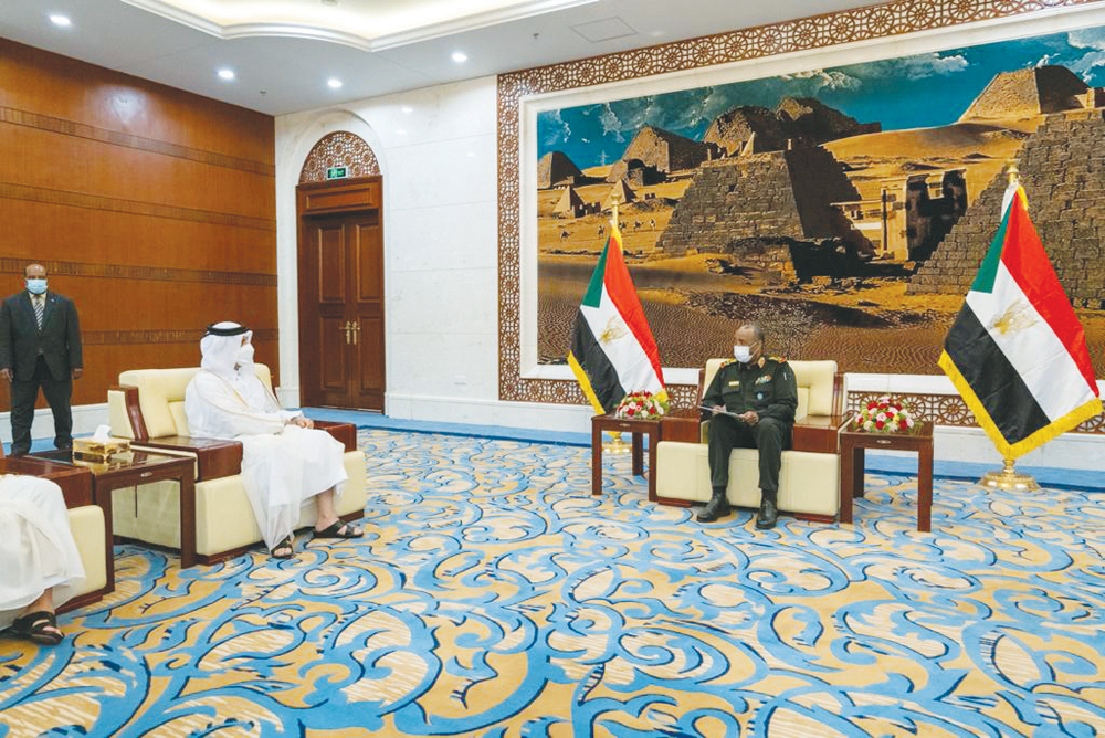 Amir sends message to President of Sudan's Transitional Sovereignty ...