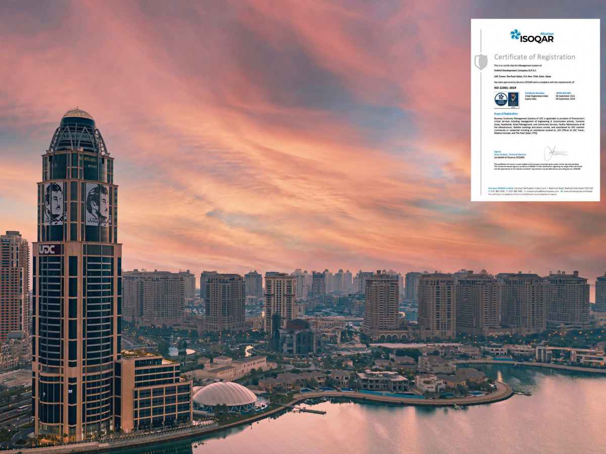 UDC receives ISO Business Continuity Management System certification ...